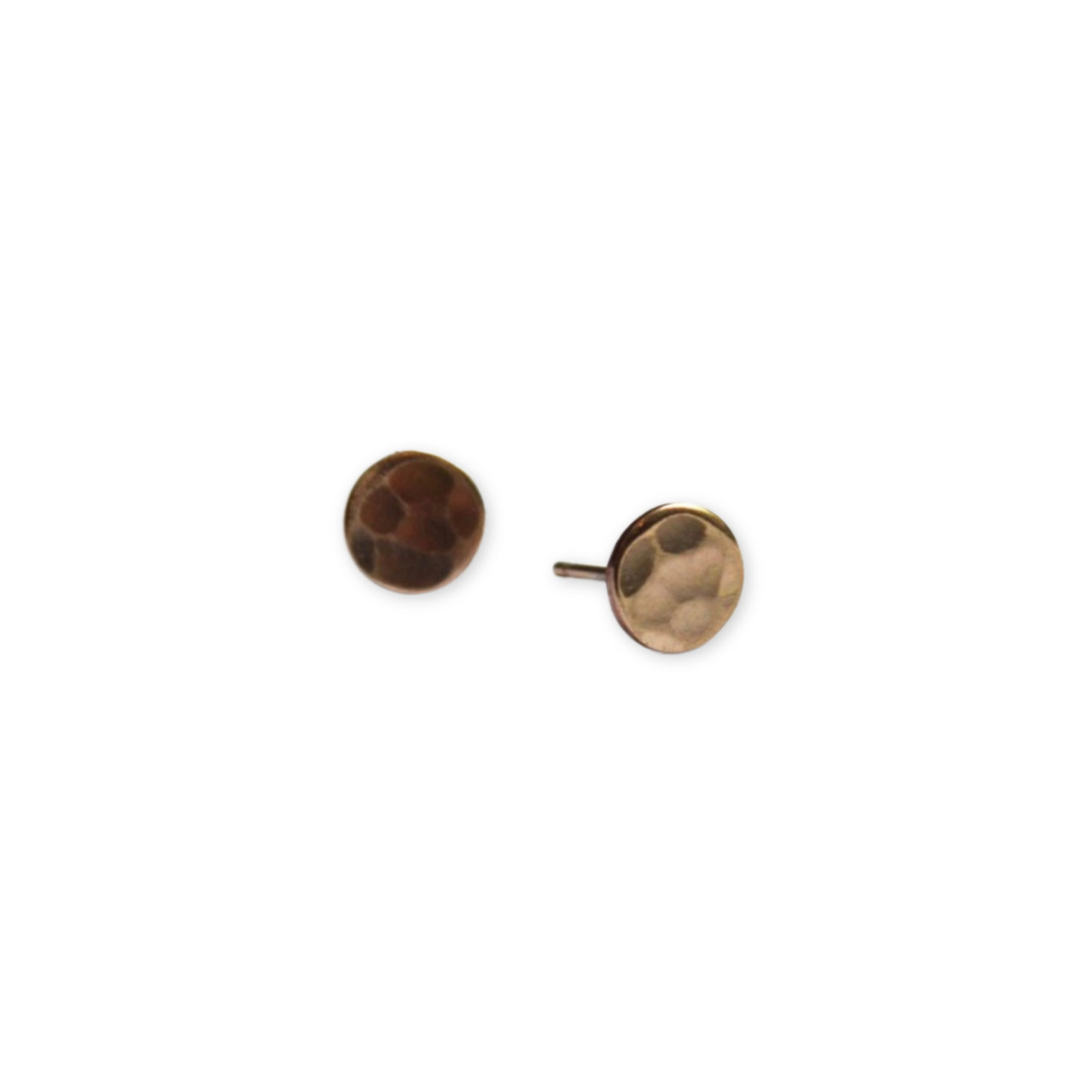 A Little Bit Bigger Than Small, But Not Quite Medium Disc Stud Earring