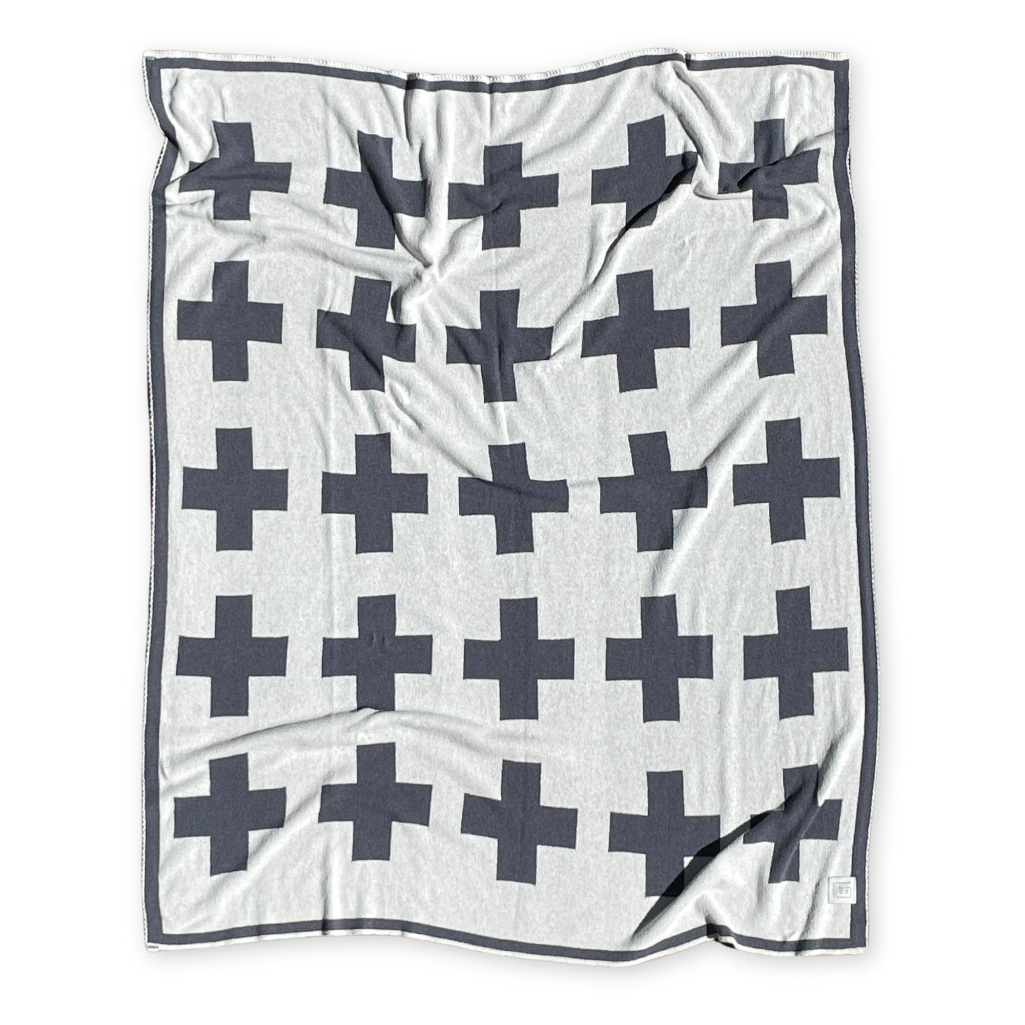 Reversible Swiss Cross Throw