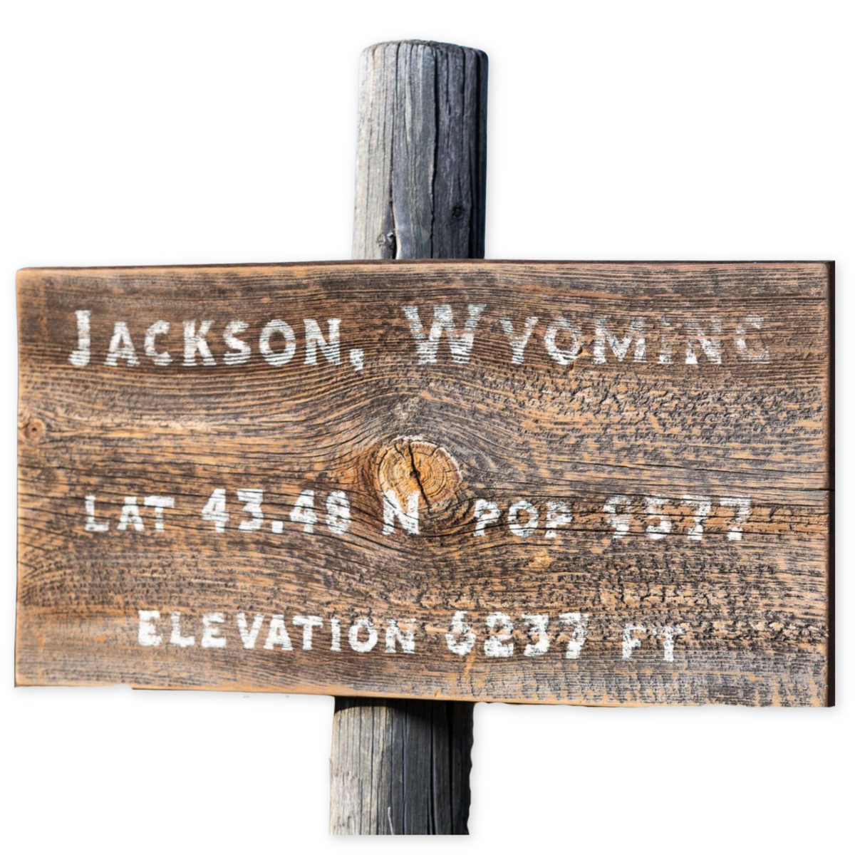 Town of Jackson Barnwood Sign