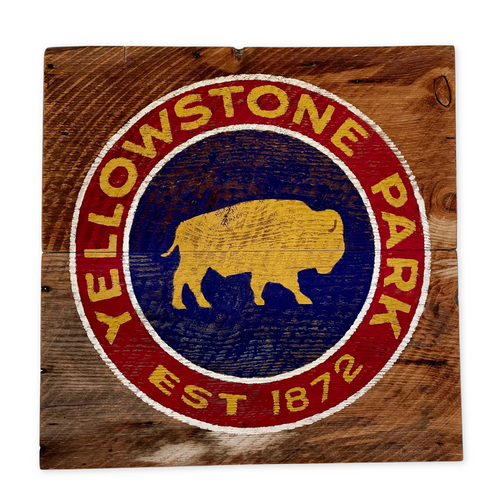 Yellowstone National Park Barnwood Sign