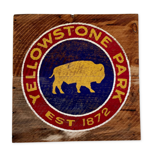 Yellowstone National Park Barnwood Sign