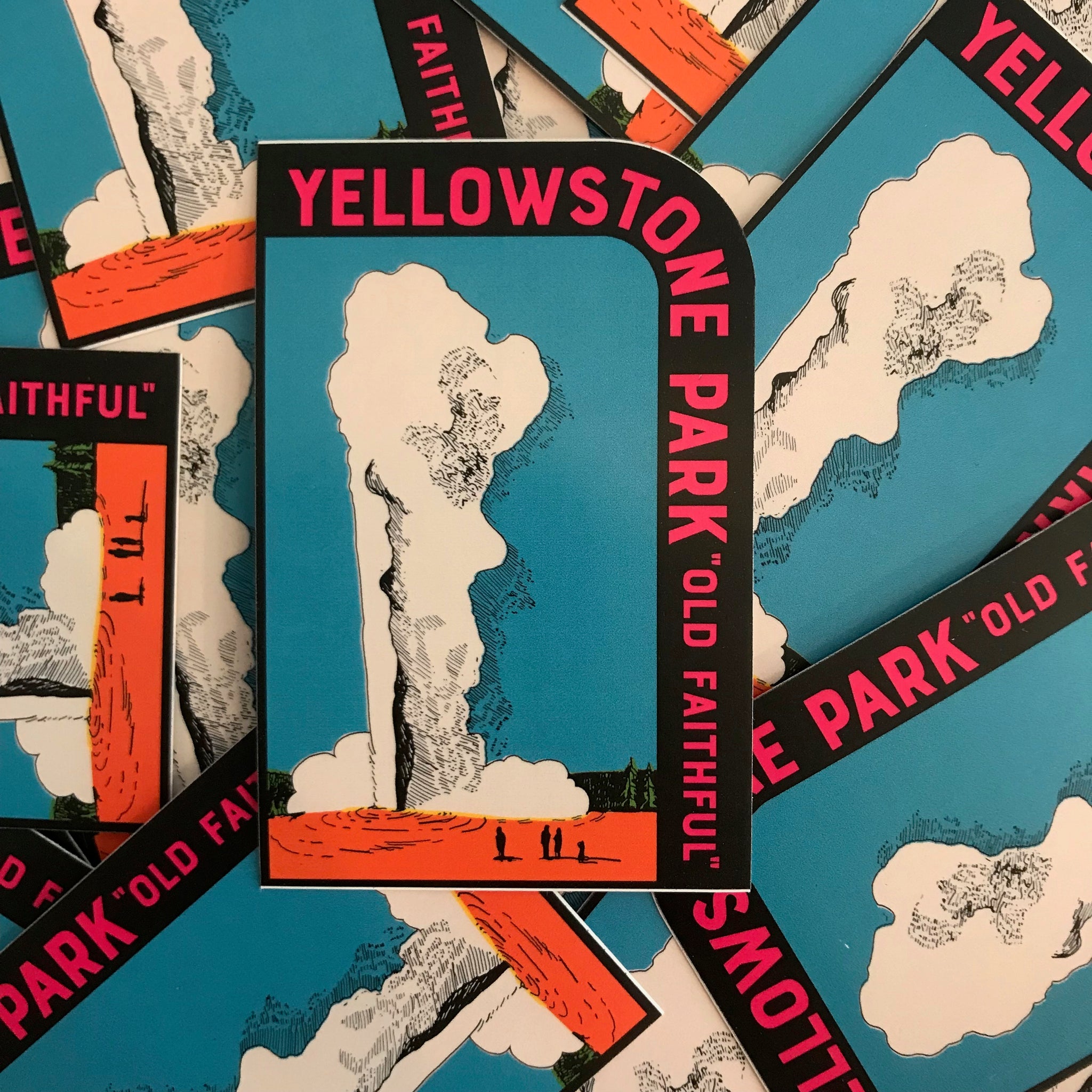 Retro Yellowstone Park Sticker