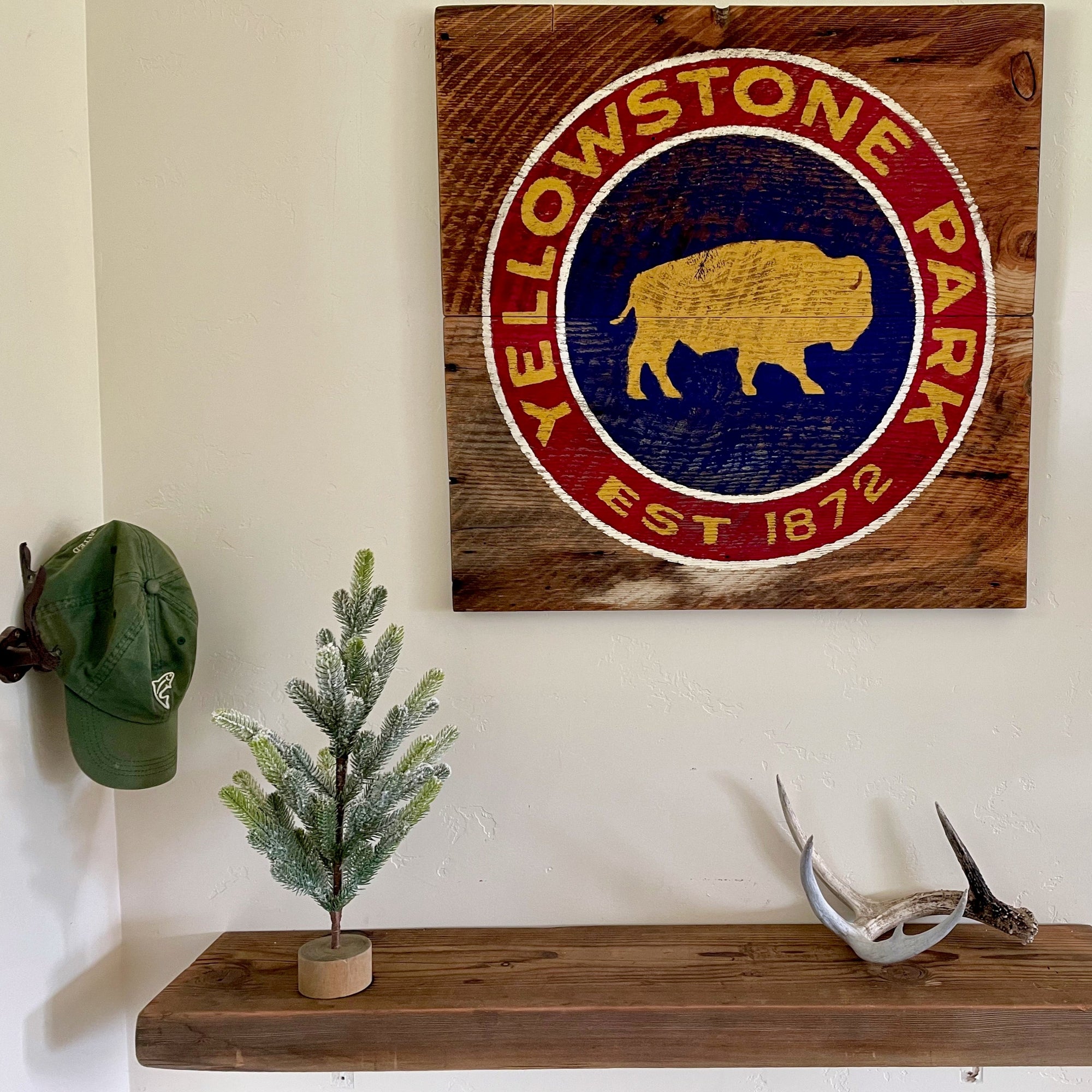 Yellowstone National Park Barnwood Sign
