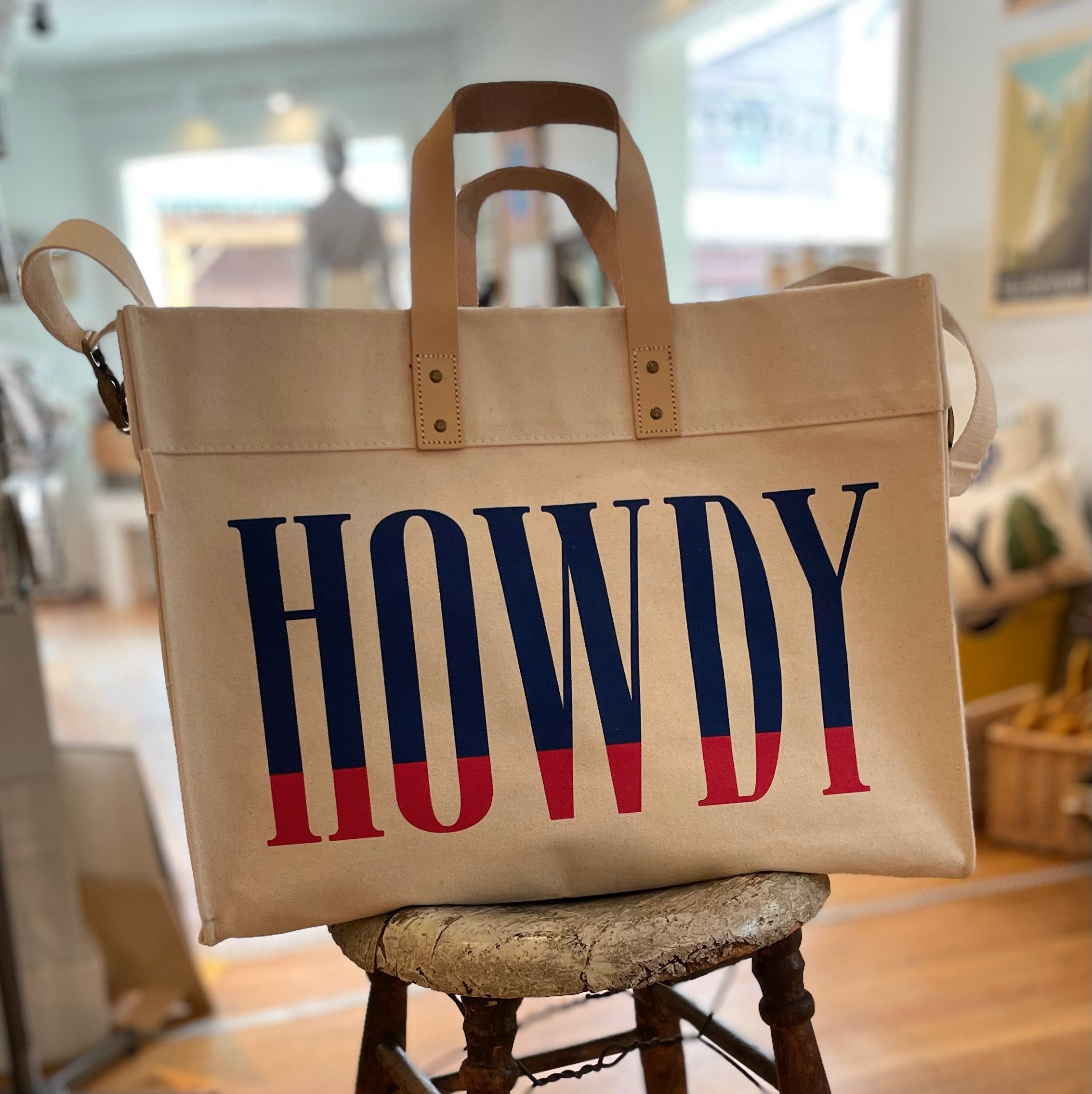Howdy Tote - Red Dipped - MADE