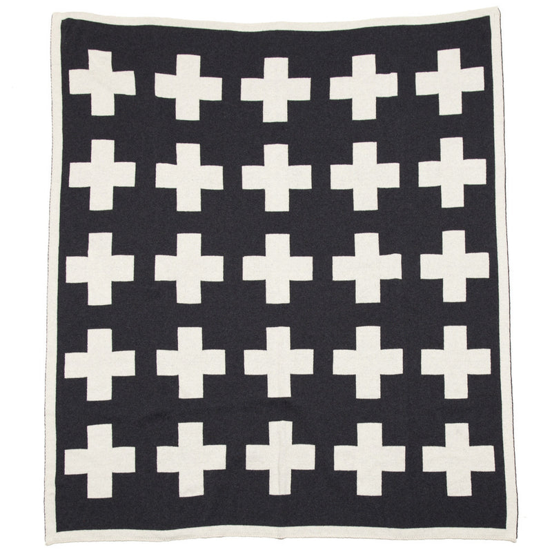 Reversible Swiss Cross Throw - MADE
