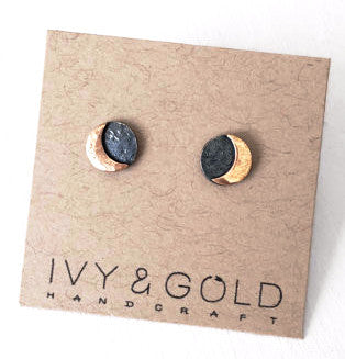 Solar Eclipse Earring Studs
